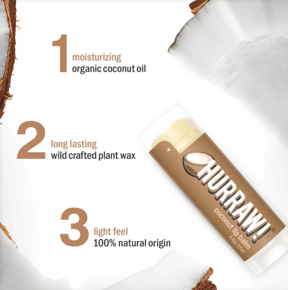 Hurraw Lip Balm | Coconut - Beauty Within Collective